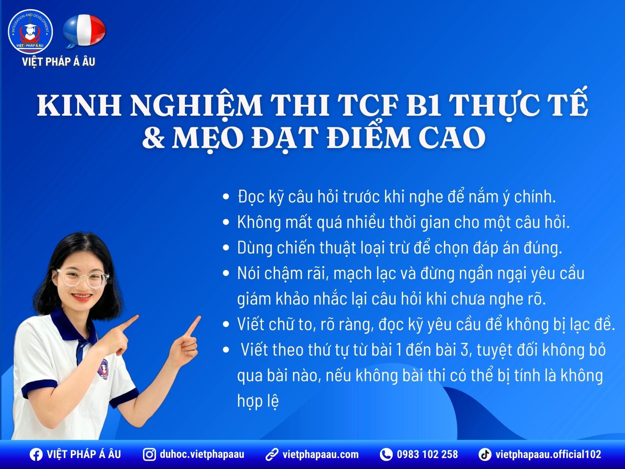TCF B1: CẤU TRÚC, KINH NGHIỆM ÔN TẬP VÀ MẸO THI ĐẠT KẾT QUẢ CAO