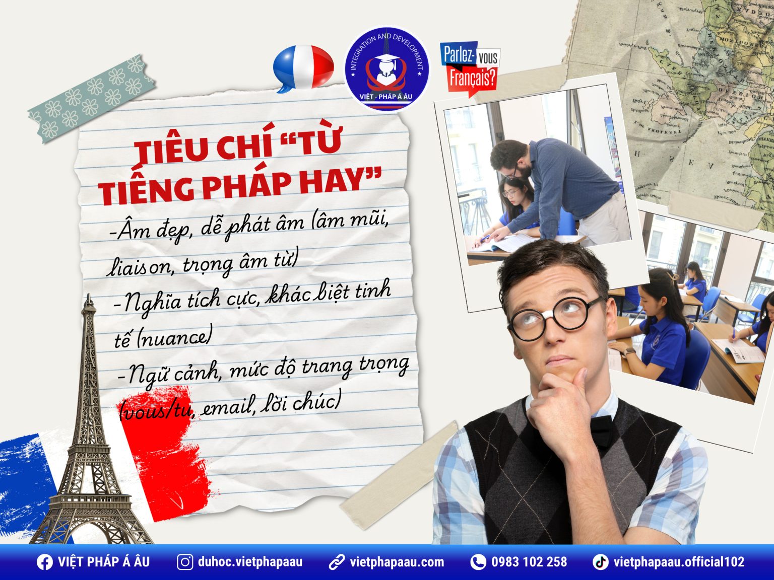 Những từ tiếng Pháp hay, lãng mạn và ý nghĩa